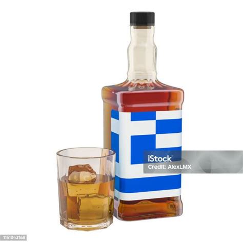 그리스에서 알코올 음료의 생산과 소비 개념 흰색 배경에 고립 된 3d 렌더링 3차원 형태에 대한 스톡 사진 및 기타 이미지 3차원 형태 개념 개념과 주제 Istock