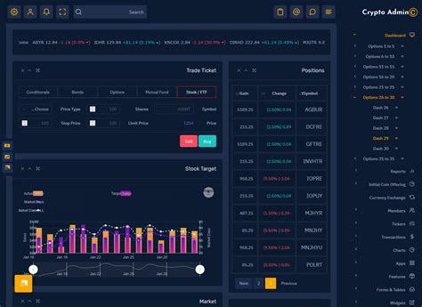 Crypto Admin Dashboard Ethereum Template With Bootstrap Crypto Ui Kit