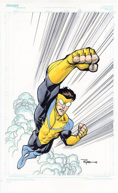 Ryan Ottley Invincible Illustration In Comic Marketplace And Auctioneers