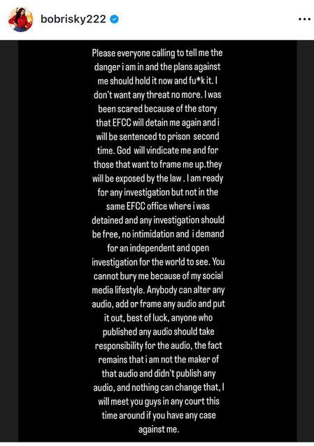 God Will Vindicate Me And For Those That Want To Frame Me Up They Will Be Exposed By The Law