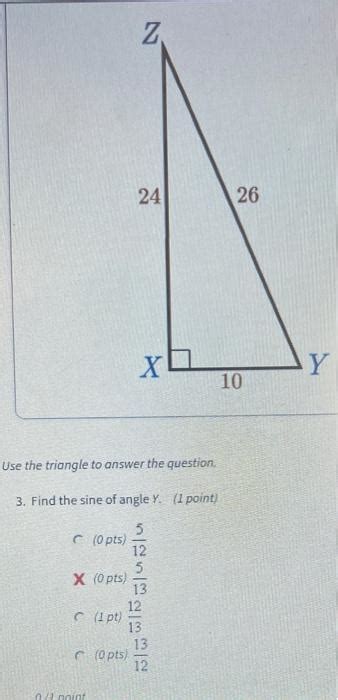 Solved Use The Triangle To Answer The Question 3 Find The Chegg Com