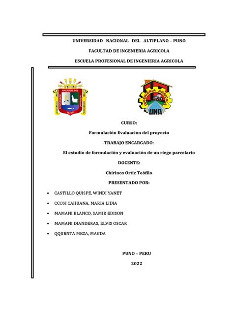 Señalética Para Agua Potable En Puno Pdf Andes Agua