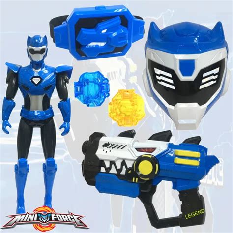 Miniforce X Agent Toys Belt Robot Volt Mask And Miniforce Power Gun Toy