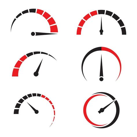 Collection Of Modern Speedometer Logo Isolated White Background 29719534 Vector Art At Vecteezy