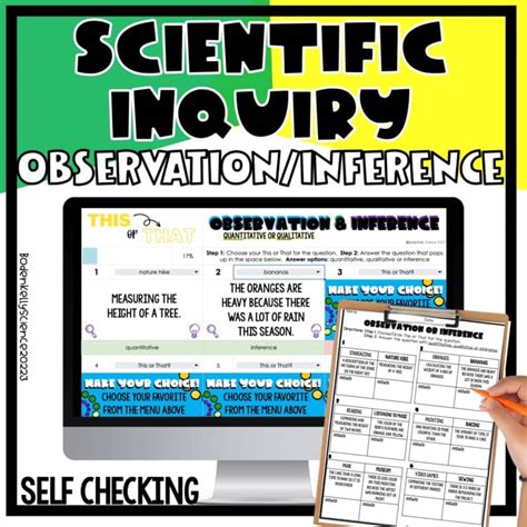 Inference And Observation Qualitative V Quantitative Digital Practice Activity