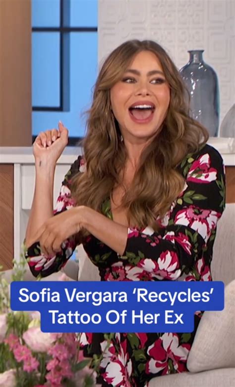 Sofía Vergara Jokes That She Can Recycle Her Tattoo Tribute To Ex Joe Manganiello