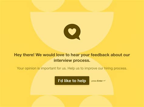 Candidate Feedback Survey Typeform Template
