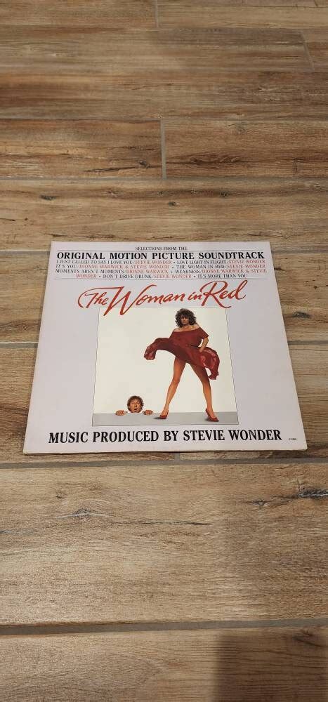 The Woman In Red Soundtrack Vinyl Stevie Wonder 1984 Etsy