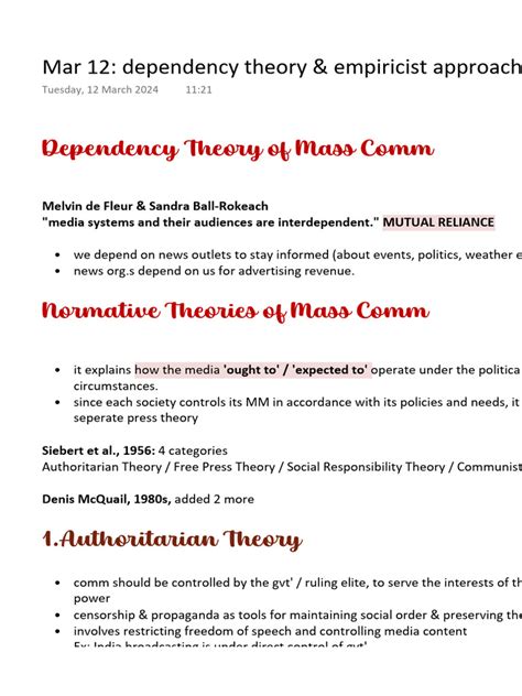 Mar 12 Dependency Theory And Empiricist Approach Pdf Division Of