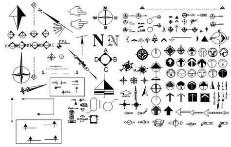 Different Symbols And Arrows Design Cad Blocks In Autocad 2d Drawing Cad File Dwg File