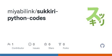 Github Miyabilinksukkiri Python Codes