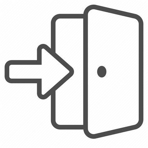 Door Entrance Exit Open Icon Download On Iconfinder