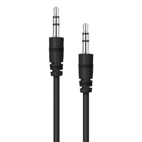 Essential 35mm Pvc Auxiliary Audio Cable Black