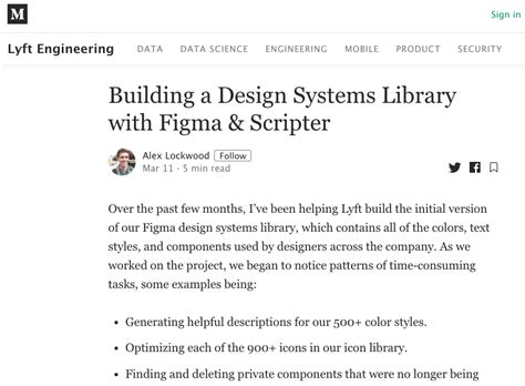 Building A Design Systems Library With Figma And Scripter Design System Figma Writing Scripts