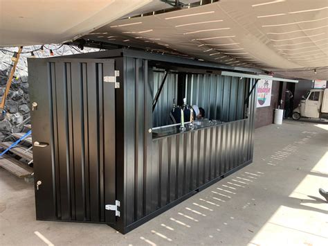 Bar Container 4x2 Meters Black RAL 9005 Barcontainer