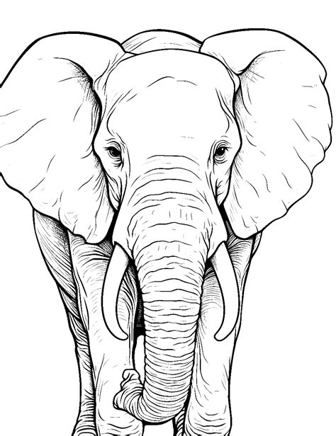 25 Elephant Coloring Pages Free Printable Sheets