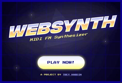 Github Treyhardinwebsynth A Simple React Based Synthesizer Built On The Web Midi Api And Web