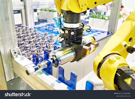 Robotic Arm Cnc Lathe Machine Stock Photo Shutterstock