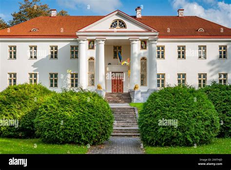 Voltveti Tihemetsa Manor House Built In The Late Classicism Style