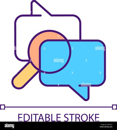 User Comments Moderation Rgb Color Icon Stock Vector Image And Art Alamy