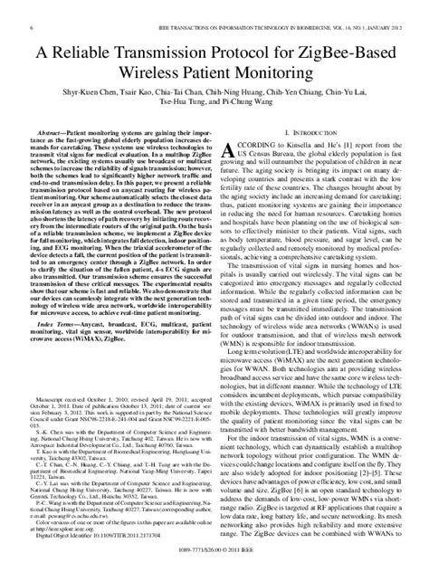 Pdf A Reliable Transmission Protocol For Zigbee Based Wireless