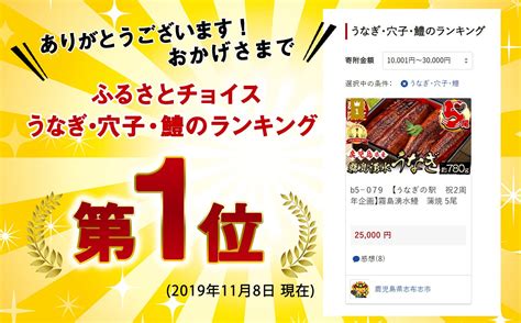 B5 079 【お礼の品人気no1】霧島湧水鰻の蒲焼き 160g以上×5尾＜計800g以上＞ 鹿児島県志布志市 ふるさと納税