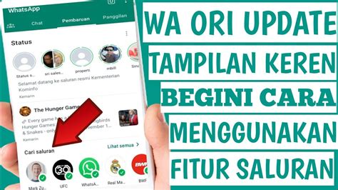 Cara Menggunakan Fitur Saluran Whatsapp Fitur Channel - YouTube