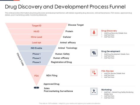 Drug Discovery And Development Process Funnel Ppt Inspiration Outfit Presentation Graphics