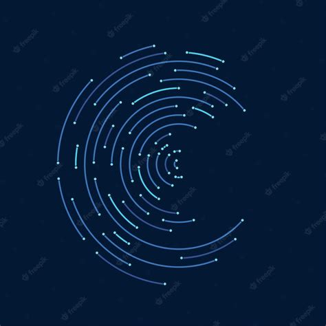 Premium Vector Abstract Network Connection Futuristic Connection Circle