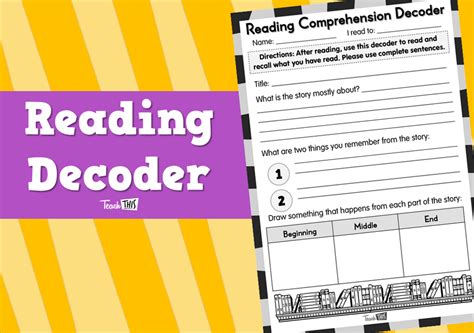 Reading Decoder Teacher Resources And Classroom Games Teach This