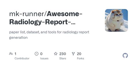 Github Mk Runnerawesome Radiology Report Generation Paper List Dataset And Tools For