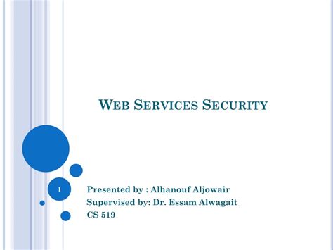 PPT Web Services Security PowerPoint Presentation Free Download ID 9014960
