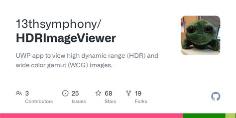 GitHub Thsymphony HDRImageViewer UWP App To View High Dynamic Range HDR And Wide Color