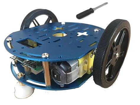 Feetech Ft Dc 006 Smc Blue Aluminum Robot Vehicle Chassis With Ft Smc