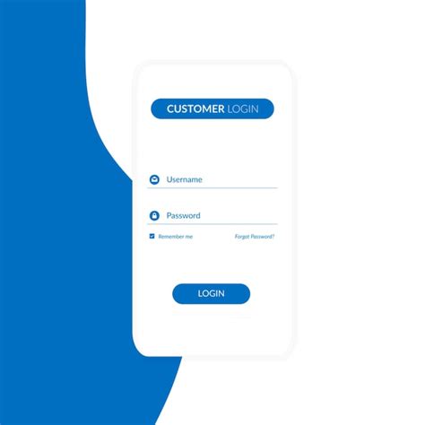 Premium Vector Ui Page Design Login Form Account User Password