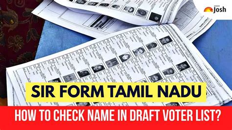 Sir Form Tamil Nadu How To Check Your Name In Draft Voter List
