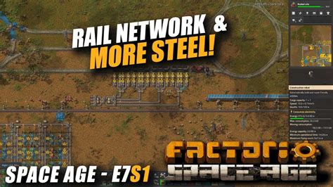 Setting Up The Rail Network Factorio Space Age Dlc Episode 7 Youtube