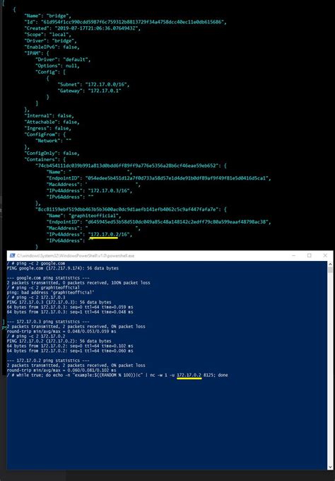Docker Ip Address Of Another Contaier Captainstashok