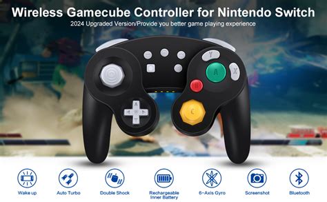 Adhjie Wireless Gamecube Controller For Nintendo Switch