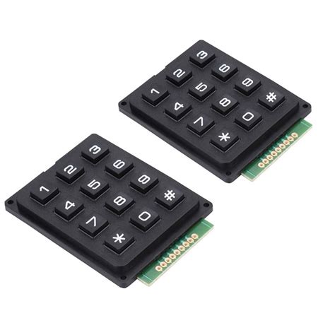 2 Pçs Plástico Abs Interruptor De Matriz Teclado Teclado Módulo Matriz