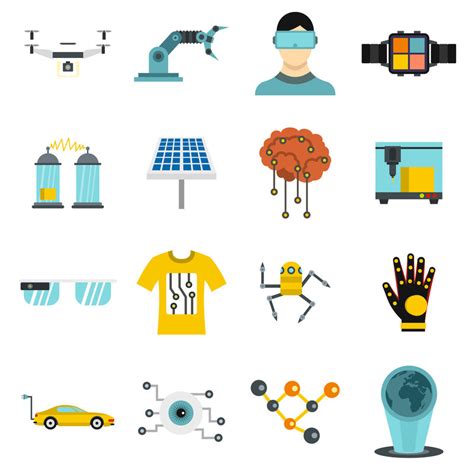 汽车技术图片 新技术图标在平面样式矢量中设置素材 高清图片 摄影照片 寻图免费打包下载