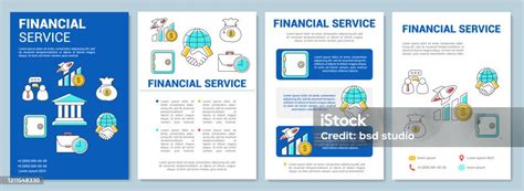 회계 은행 서비스 템플릿 레이아웃 전단지 소책자 선형 그림이있는 전단지 인쇄 디자인 금융 산업 잡지 연례 보고서 광고 포스터에 대한 벡터 페이지 레이아웃 전단지에 대한 스톡