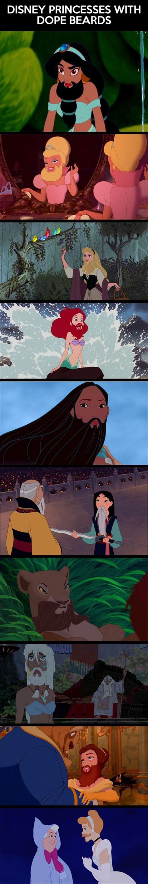 Bearded Disney Princess