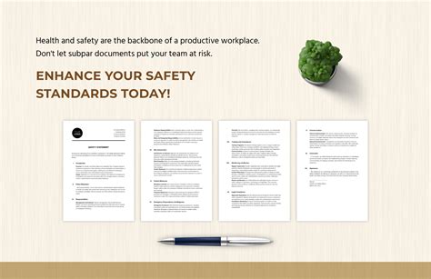 Safety Statement Template In Word PDF Google Docs Download Template Net