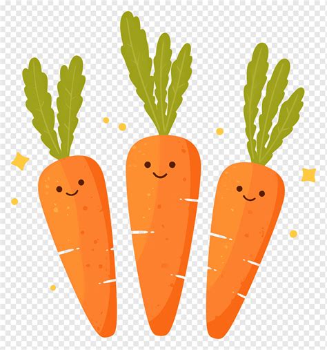 Carrots Joyful Trio Of Carrots Cartoon Png Pngwing