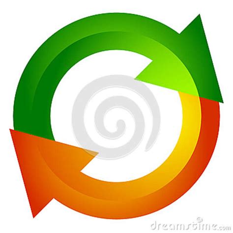 Circular Arrow Circle Arrow Icon Rotation Restart Twist Turn Concept Icon Button Stock