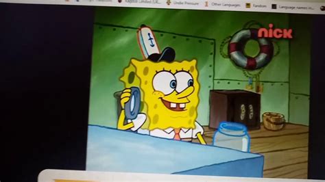 Spongebob The Lid Scene Italian Youtube