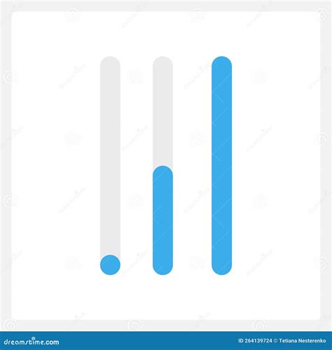 Tune Slider Ui Element Template Stock Vector Illustration Of Template Chart 264139724