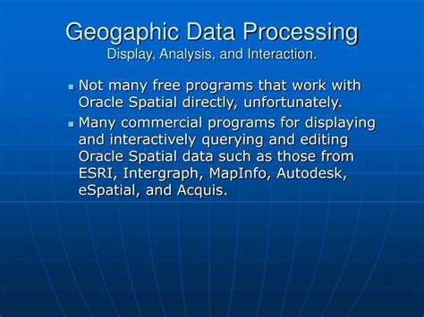 Ppt Introduction To Oracle Spatial Using Public Data Powerpoint Presentation Id276022