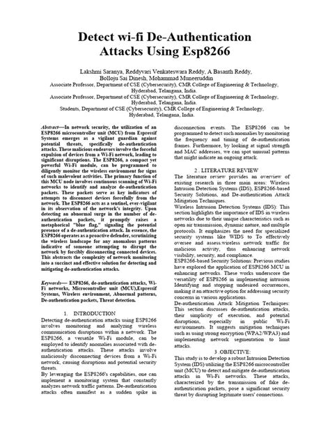 Detect Wi Fi De Authentication Attacks Using Esp8266 Ijertv13is030105